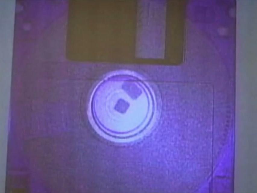 - The floppy,was it just a test file on it, or was thereanything else ...