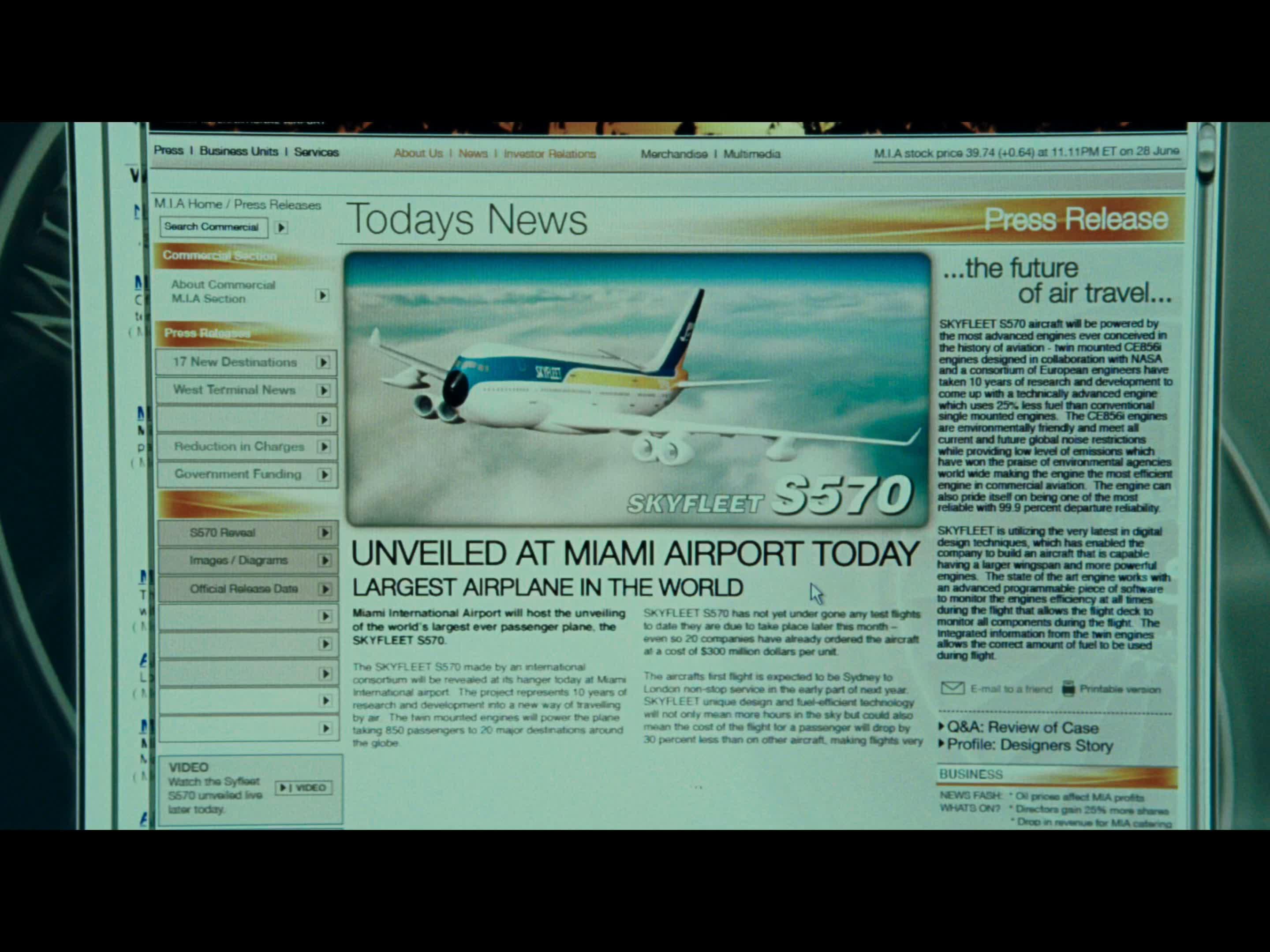 "-The Skyfleet S570 prototype.-What about it? "The largest airplane in ...