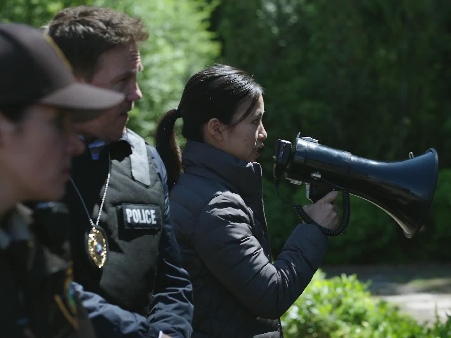 This is the EvergreenPolice Department! Open the door and come outwith ...