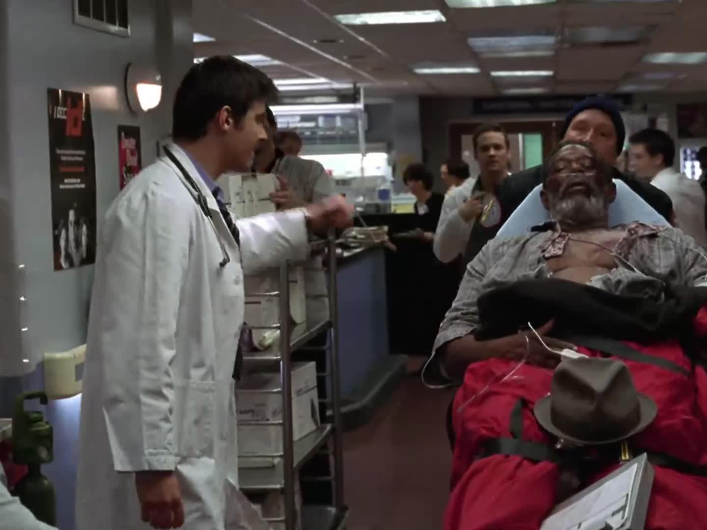 "Try not to hit Morris with any desk tools. I'm not promising anything ...