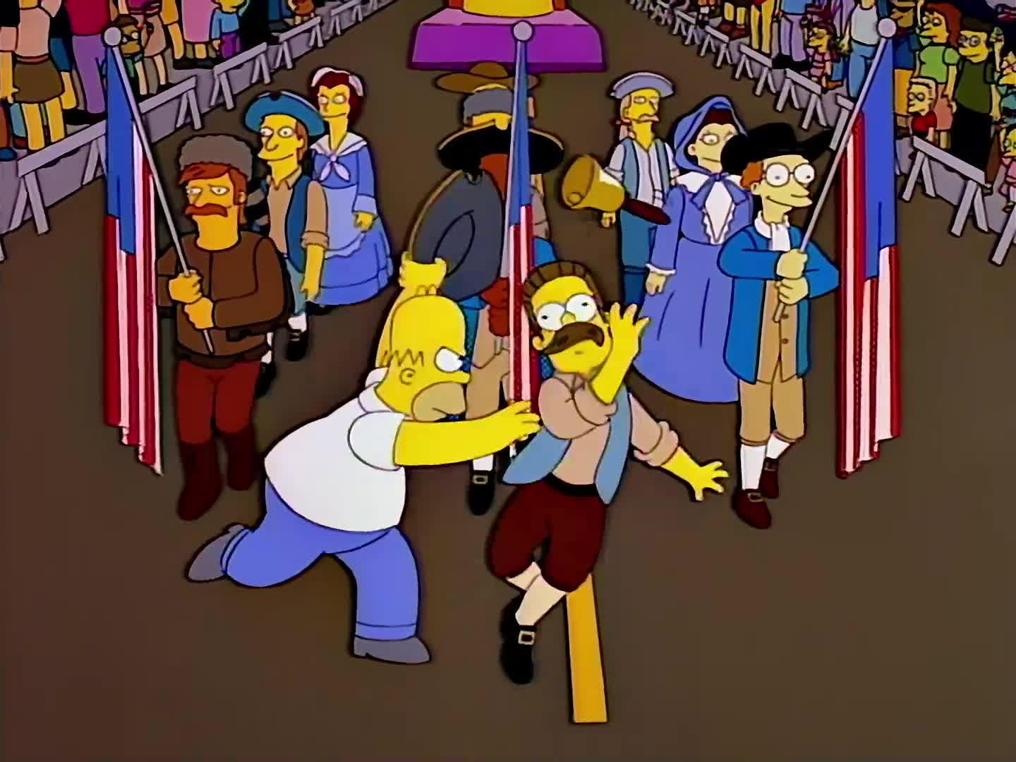 "Well, hey, it's Homer. Good to see you, neigh-- Get lost. Hear ye ...