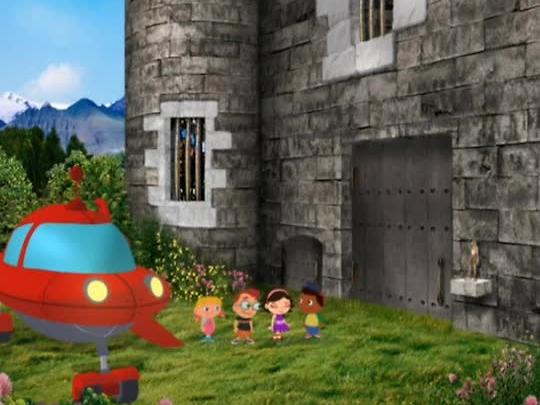 Yay, rocket! You got us to the castle before the mouse king ...
