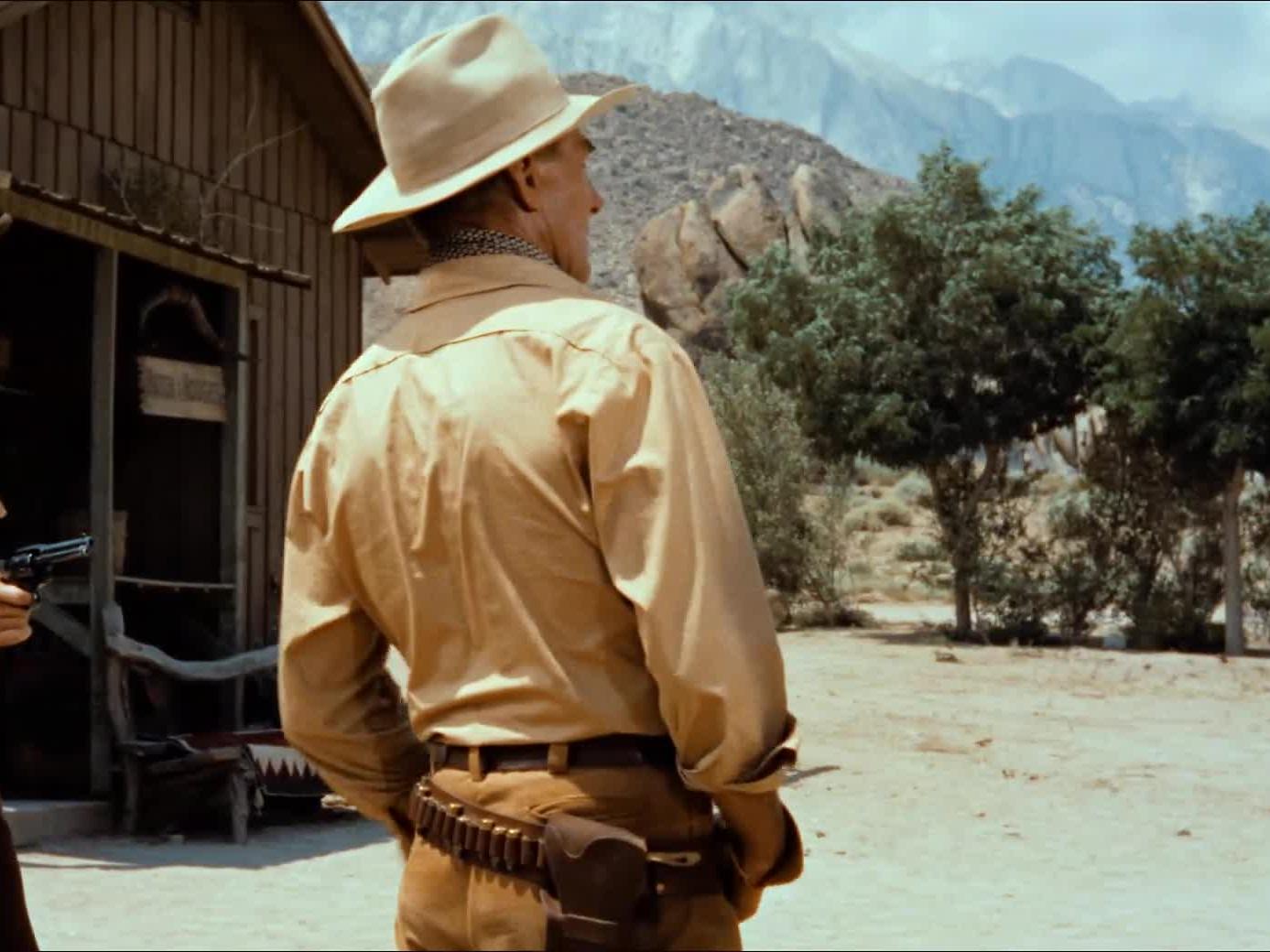 You and you,over there and sit on that bench. - The Tall T | Clip.Cafe