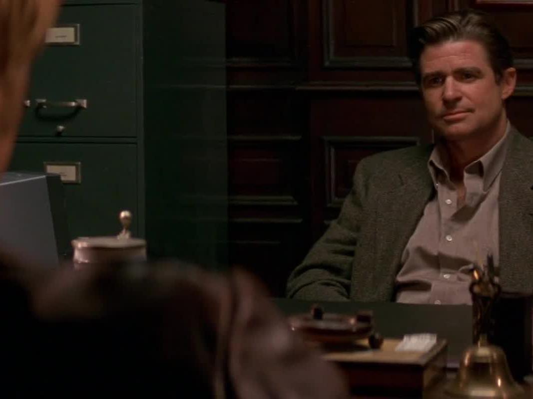 You're a stupid man, Mr. Burke. You only see me standing between you ...