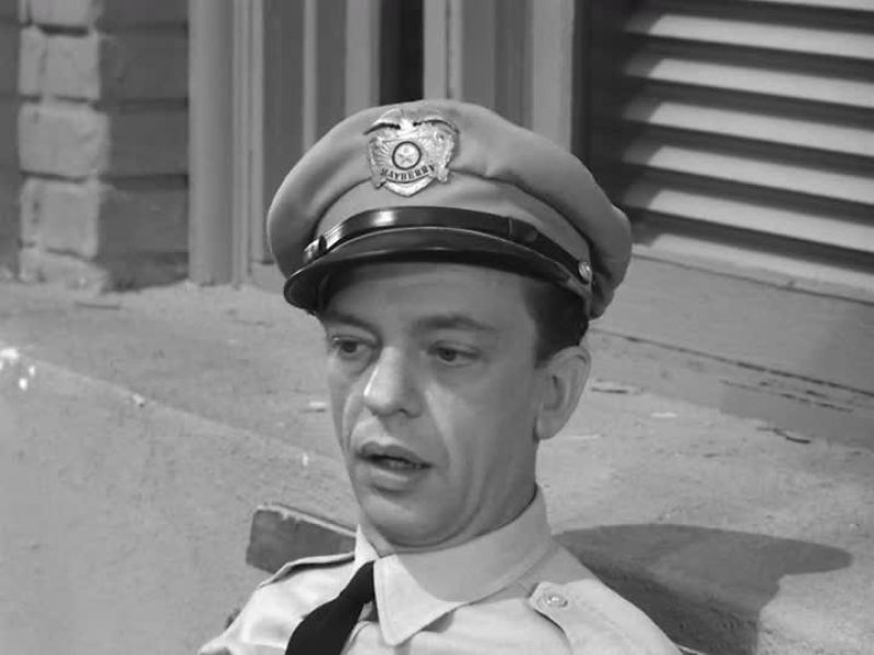 HOW YOU DOIN', BARNEY? ANDY. ASLEEP?NO. NO, I WAS JUSTWATCHING TRAFFIC ...