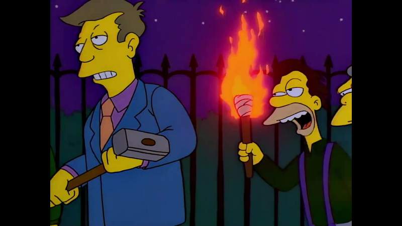 There's no justice like angry-mob justice. - The Simpsons | Clip.Cafe