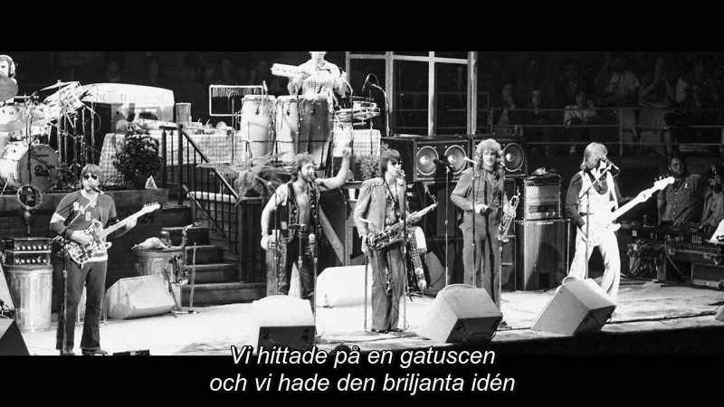 Through the yearswe kept building stage sets. We came upwith this ...