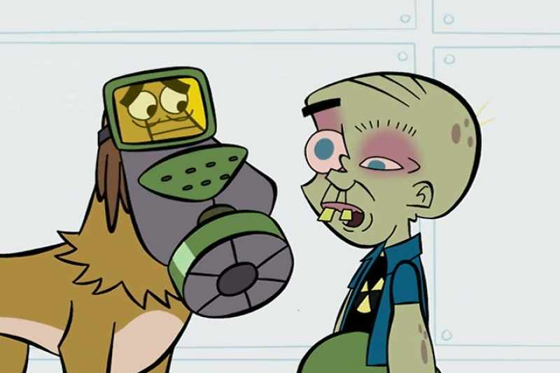 "Uh, you forgot bald.How about "bald, stinky gross boy"?" - Johnny Test ...