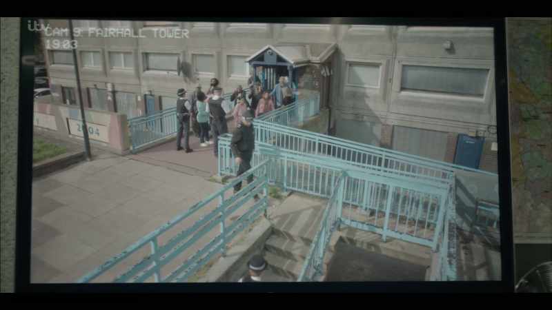 What does the CCTVfrom the tower block tell us? This is him leaving the ...