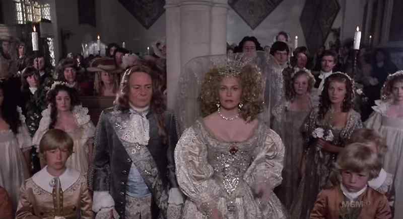 Why are those boyspulling her along? To show she's a maiden...Reluctant ...