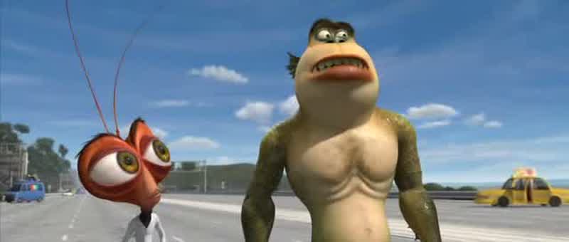 Please tell me he's slowing down! - Monsters vs Aliens | Clip.Cafe